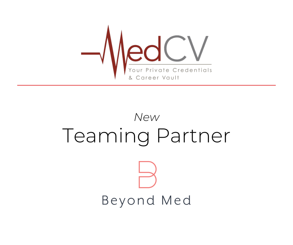 MedCV Partners with Provider Network Beyond Med to Promote Provider ...